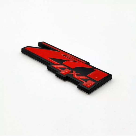 Accessories | Black Red Z71 4x4 Emblem Badge Stickon For Sierra Chevy ...